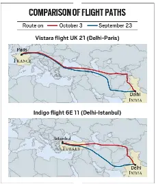 How Israel- Iran conflict is forcing Indian airlines to redraw flight paths - PressReader