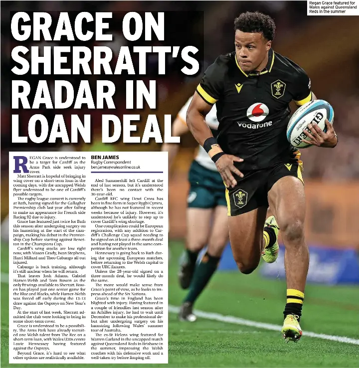 GRACE ON SHERRATT’S RADAR IN LOAN DEAL - PressReader