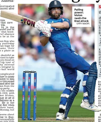 Malan books his World Cup ticket with mighty ton - PressReader