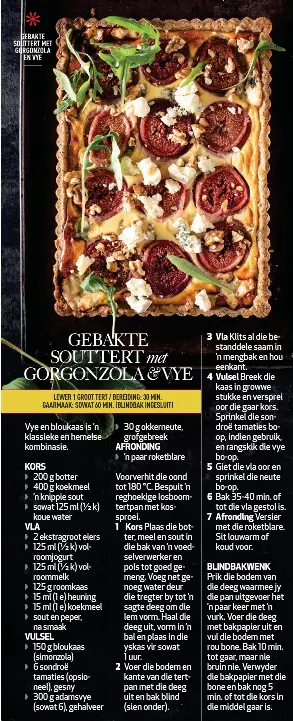 GEBAKTE SOUTTERT met GORGONZOLA & VYE - PressReader