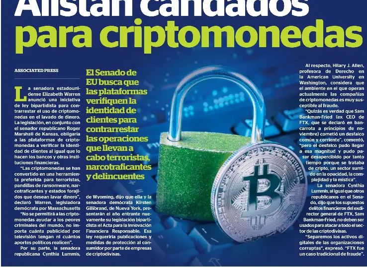Alistan candados para criptomone­das - PressReader