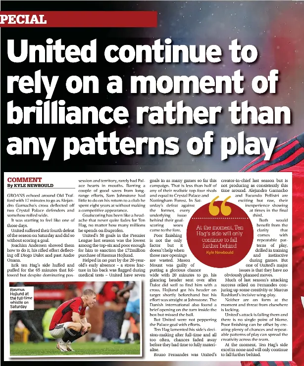 United continue to rely on a moment of brilliance rather than any patterns of play - PressReader