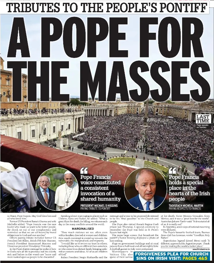 A POPE FOR THE MASSES - PressReader