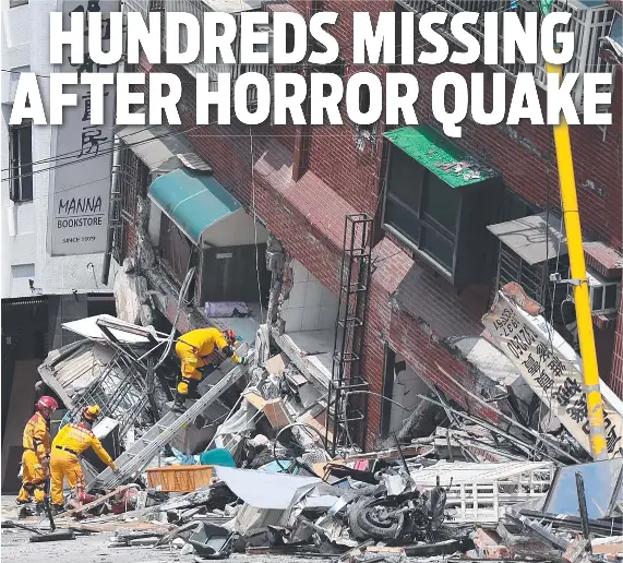 HUNDREDS MISSING AFTER HORROR QUAKE - PressReader