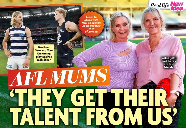 AFL MUMS ‘THEY GET THEIR TALENT FROM US’ - PressReader