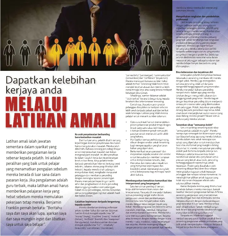 Dapatkan kelebihan kerjaya anda MELALUI LATIHAN AMALI - PressReader