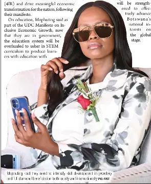 Mophuting wants Batswana in economy building - PressReader