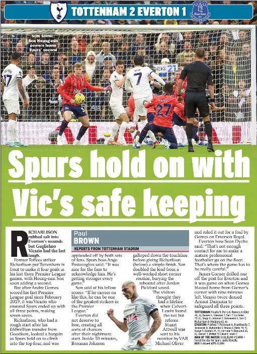 Spurs hold on with Vic’s safe keeping - PressReader