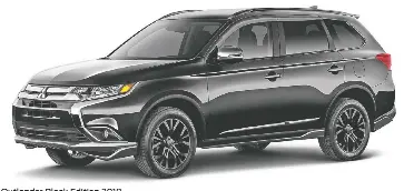 MITSUBISHI PRESENTA OUTLANDER 2018 BLACK EDITION - PressReader