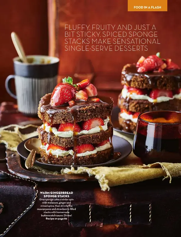 WARM GINGERBREA­D SPONGE STACKS - PressReader