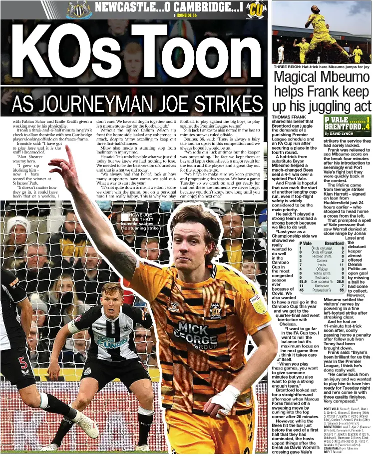 Magical Mbeumo helps Frank keep up his juggling act - PressReader