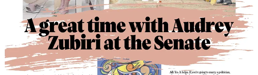 A great time with Audrey Zubiri at the Senate - PressReader