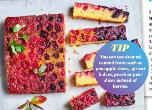 Three Berry Upside-down Slab Cake - PressReader