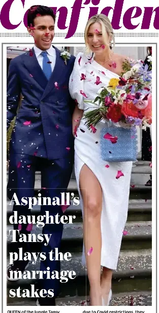 Aspinall’s daughter Tansy plays the marriage stakes - PressReader
