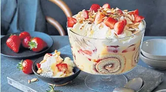 Cheat’s Red Diamond strawberry trifle. - PressReader