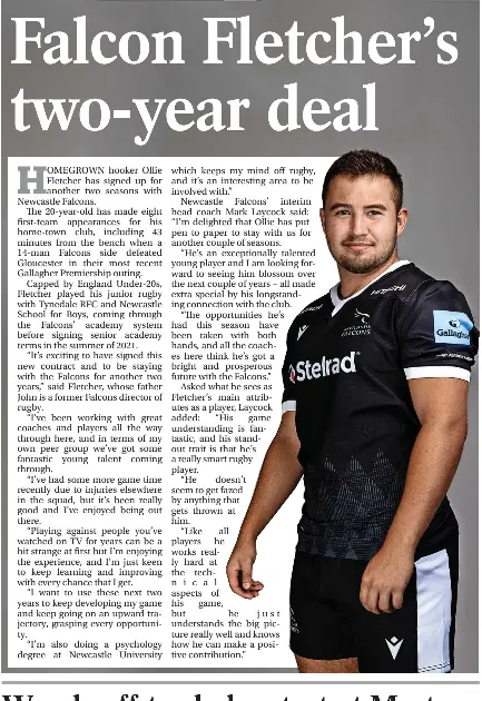 Falcon Fletcher’s two-year deal - PressReader