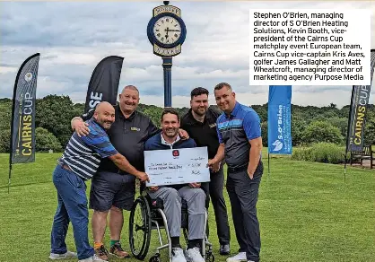 Golf club raises money to ensure team Europe takes on the USA in cup in ...
