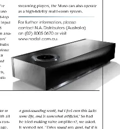 Muso Wireless Music systeM - PressReader