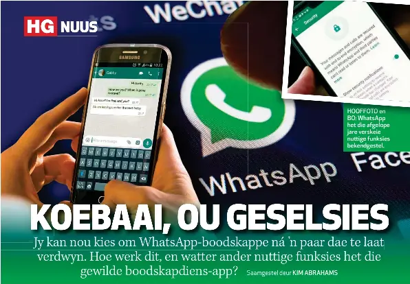 So werk slim nuwe WhatsApp-funksies - PressReader