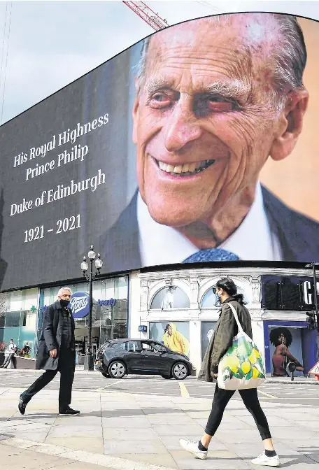 PRINCE PHILIP DIES AFTER ILLNESS, WEEKS SHORT OF 100TH BIRTHDAY - PressReader