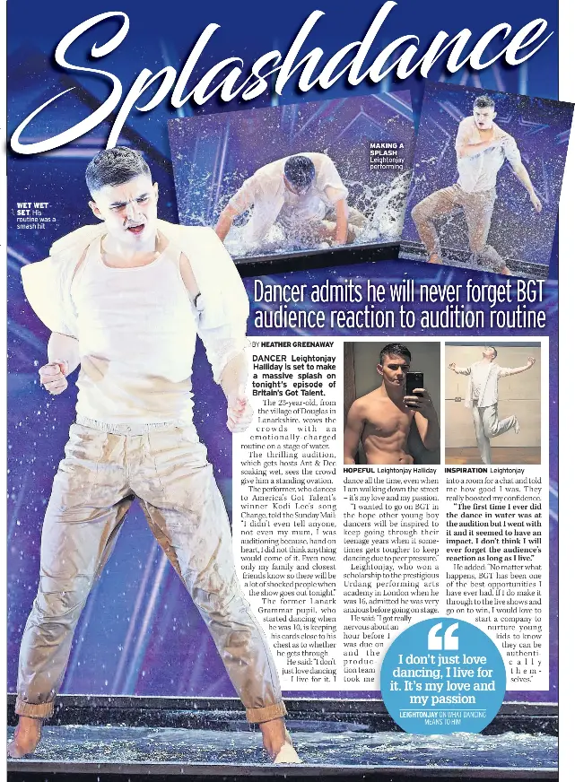 Dancer admits he will never forget BGT audience reaction to audition routine - PressReader