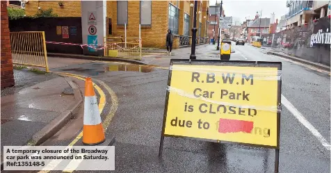 Safety concerns lead to car park closure - PressReader