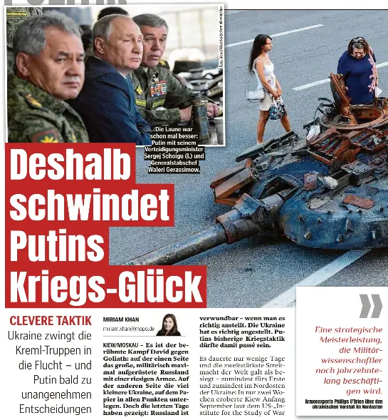 Deshalb schwindet Putins Kriegs-Glück - PressReader