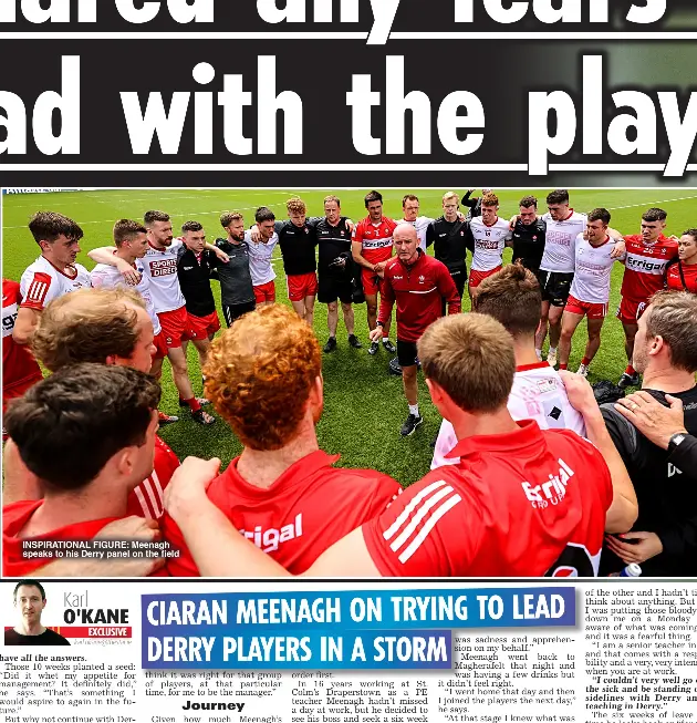 I shared any fears and anxieties I had with the players - PressReader