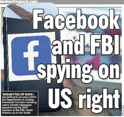 Facebook and FBI spying on US right - PressReader