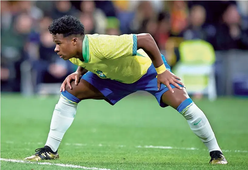 Brazilian Endrick all set to take the centrestag­e at Madrid - PressReader