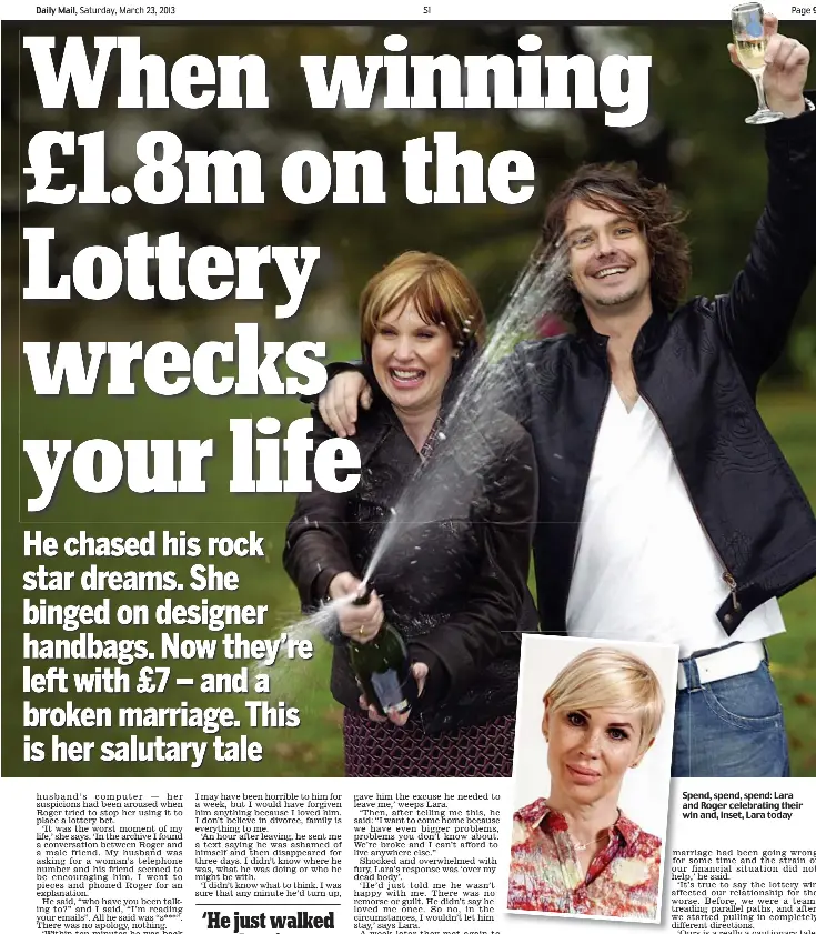 £1.8million lottery win wrecked my life - PressReader