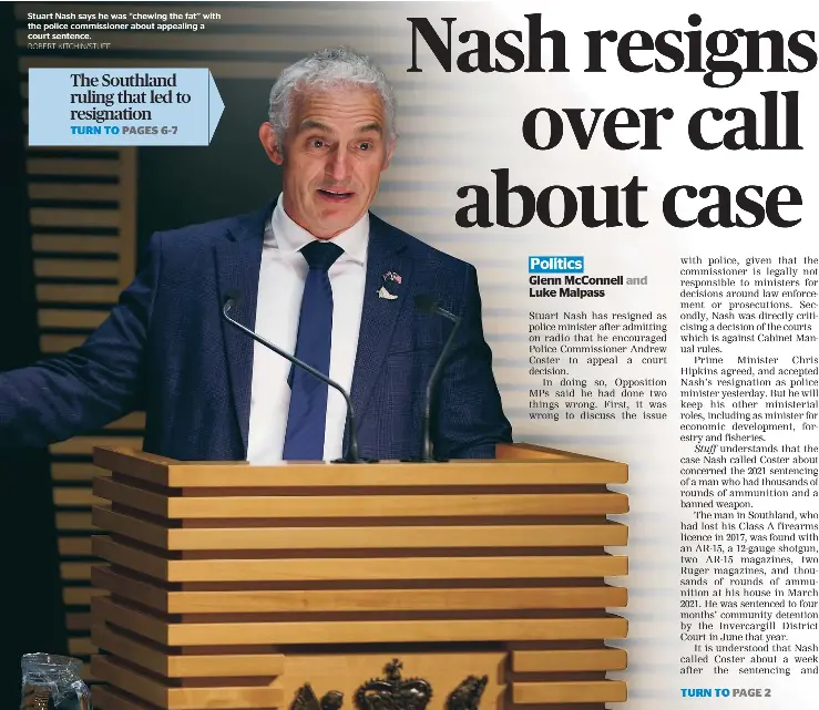 Nash resigns over call about case - PressReader