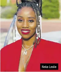 Neka Leslie brings the ‘Energy’ - PressReader