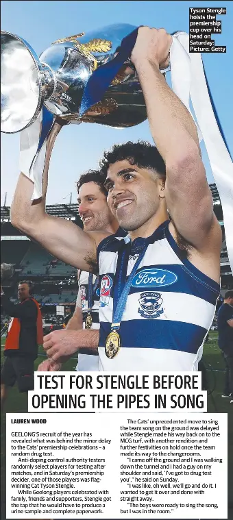 TEST FOR STENGLE BEFORE OPENING THE PIPES IN SONG - PressReader