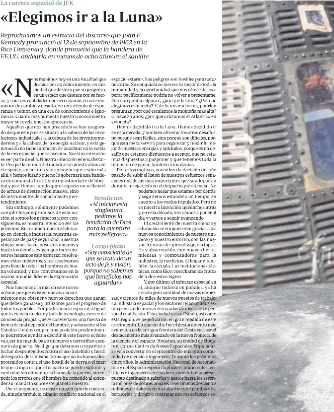 «Elegimos ir a la Luna» - PressReader