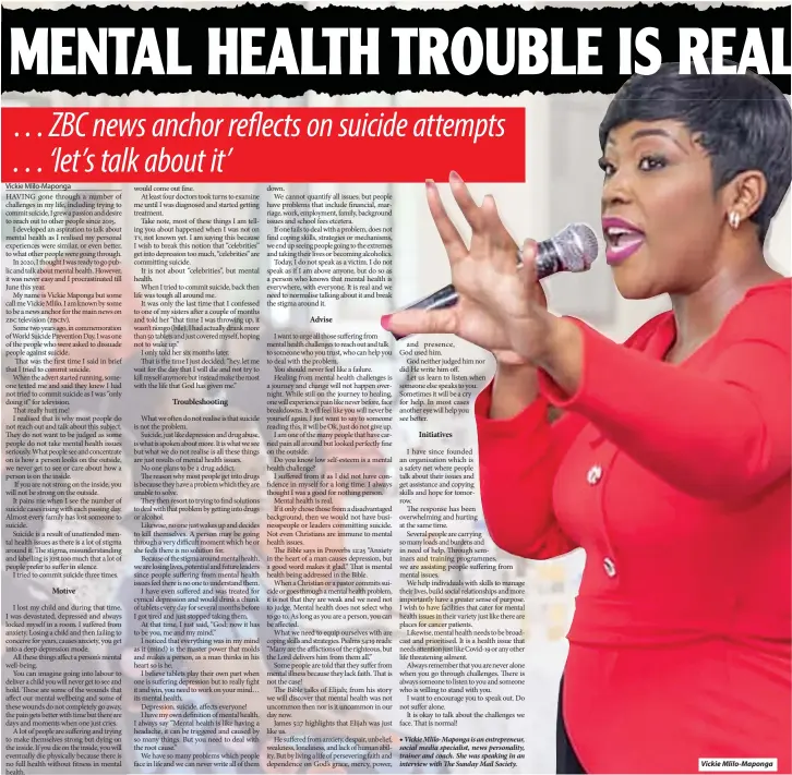MENTAL HEALTH TROUBLE IS REAL - PressReader