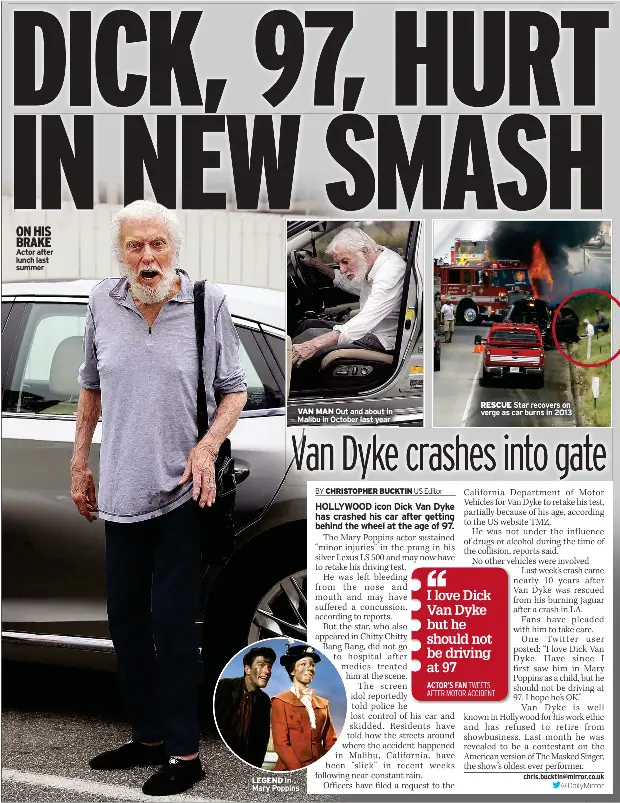 DICK, 97, HURT IN NEW SMASH - PressReader