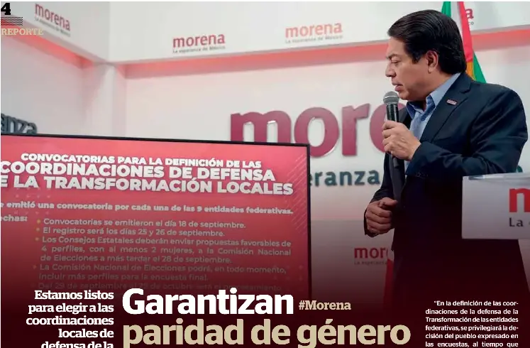 Garantizan paridad de género en proceso interno - PressReader