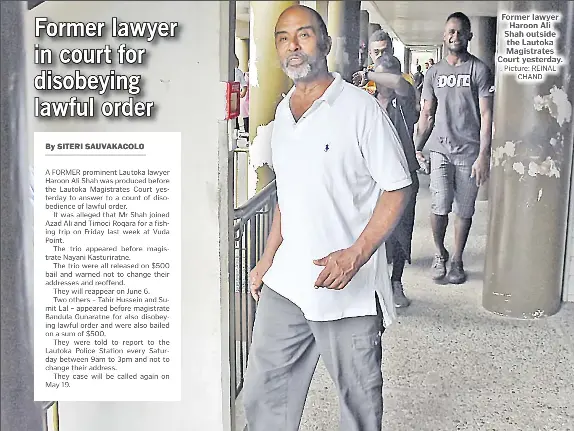 Former lawyer in court for disobeying lawful order - PressReader