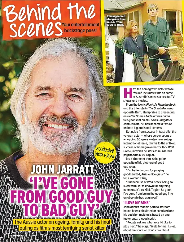 JOHN JARRATT ‘I’VE GONE FROM GOOD GUY TO BAD GUY’ - PressReader