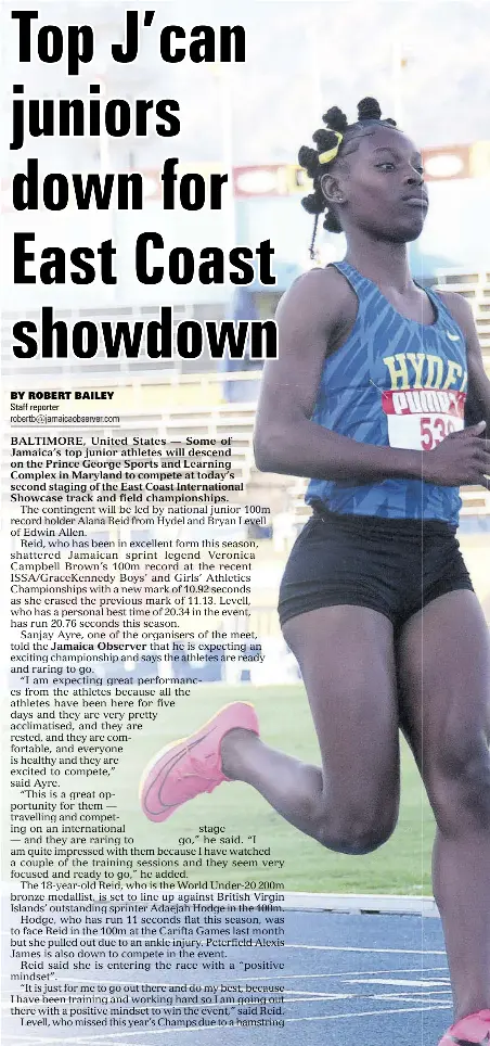 Top J’can juniors down for East Coast showdown - PressReader