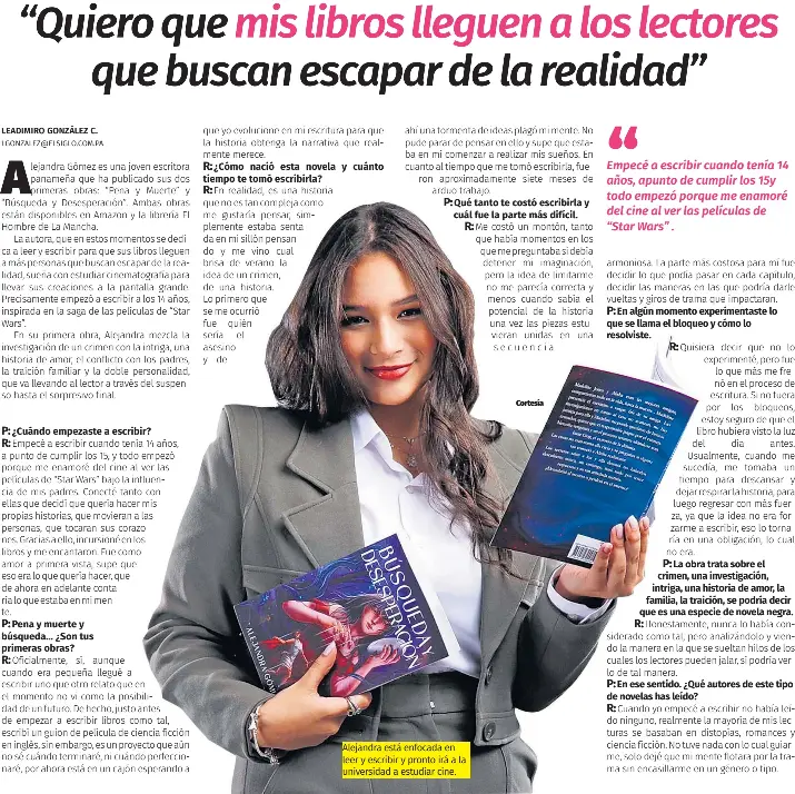 “Quiero que mis libros lleguen a los lectores que buscan escapar de la realidad” - PressReader