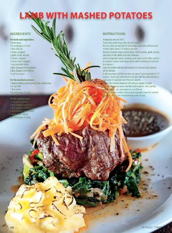 LAMB WITH MASHED POTATOES - PressReader