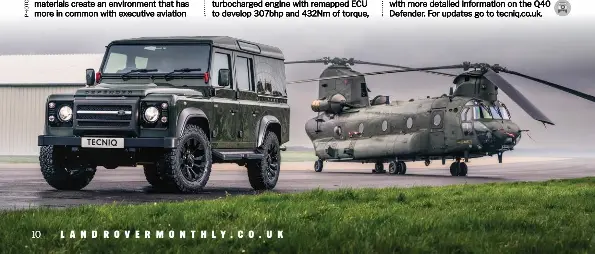 Tecniq honours 40th anniversar­y of the Chinook helicopter with a ...