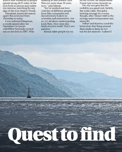Quest to find Nessie is making waves - PressReader