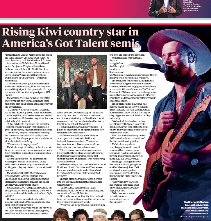 Rising Kiwi country star in America’s Got Talent semis - PressReader