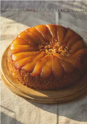 PEAR & WALNUT UPSIDE-DOWN CAKE - PressReader