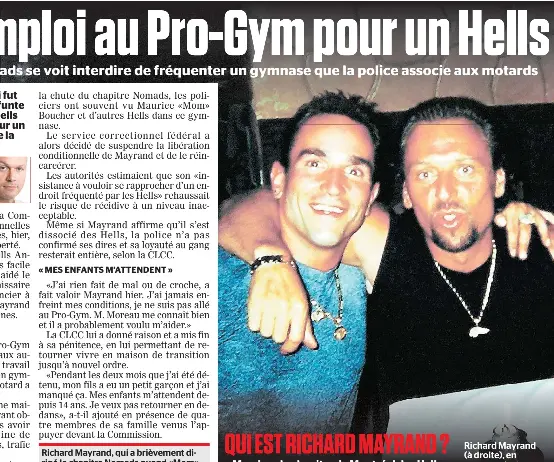 Pas d’emploi au Pro-Gym pour un Hells - PressReader