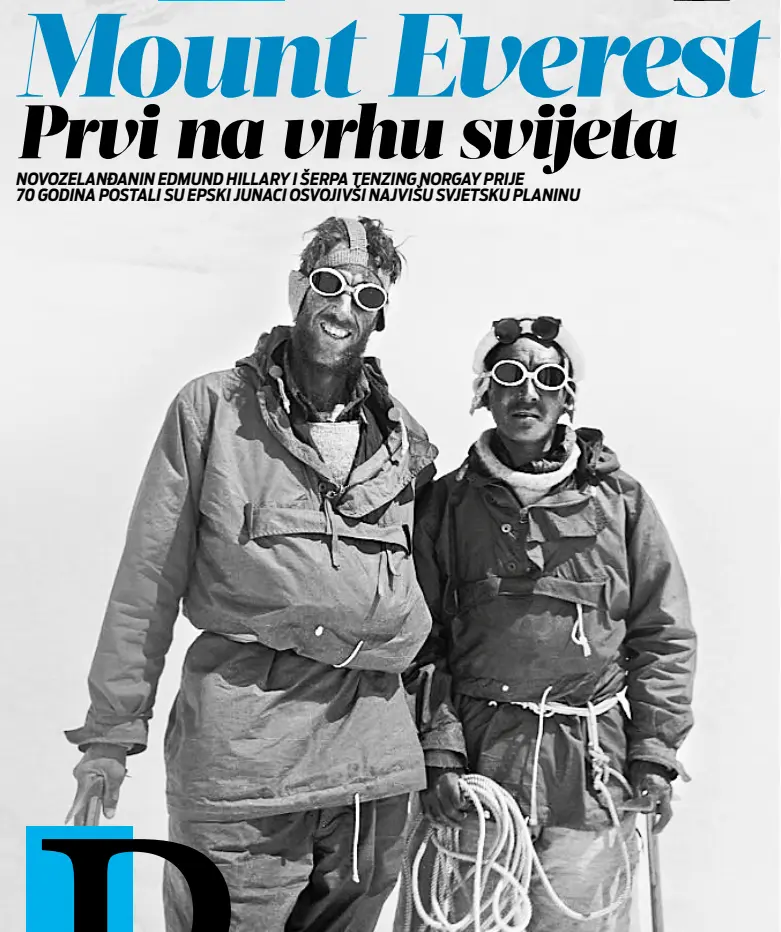 feljton Mount Everest Prvi na vrhu svijeta - PressReader