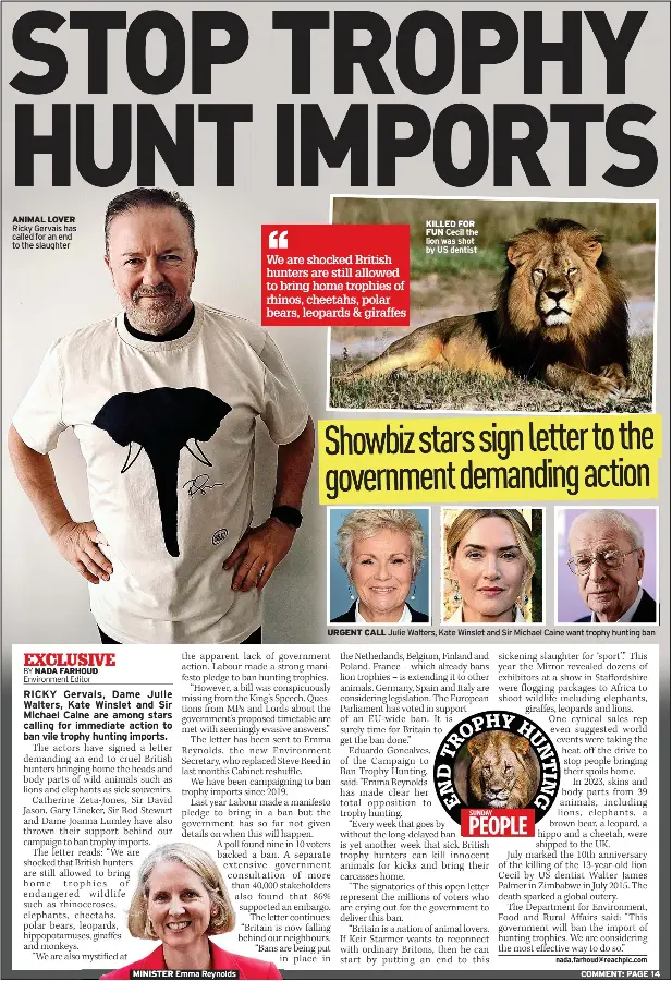 STOP TROPHY HUNT IMPORTS - PressReader